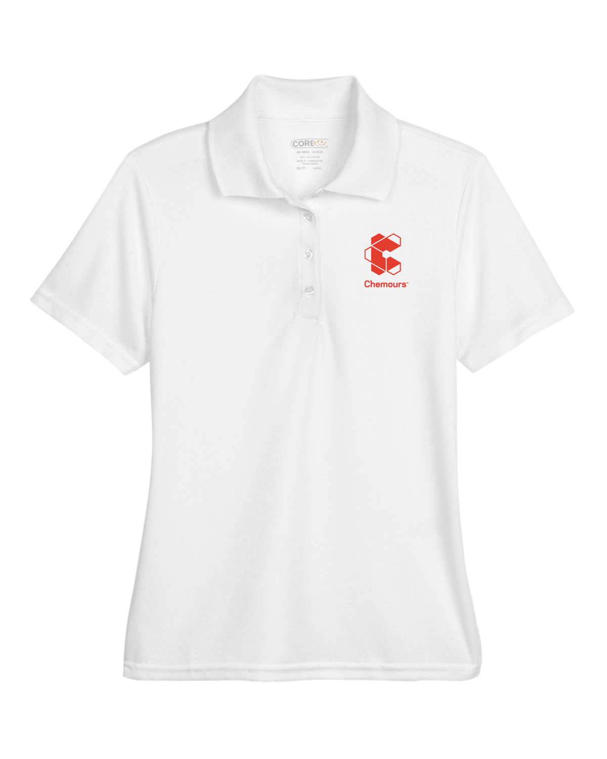Core 365 Ladies' Origin Performance Pique Polo w/ Vertical Logo ...